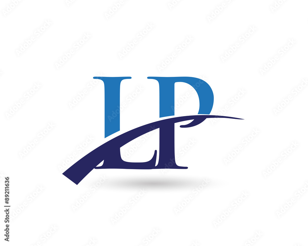 LP Logo Letter Swoosh Stock Vector | Adobe Stock