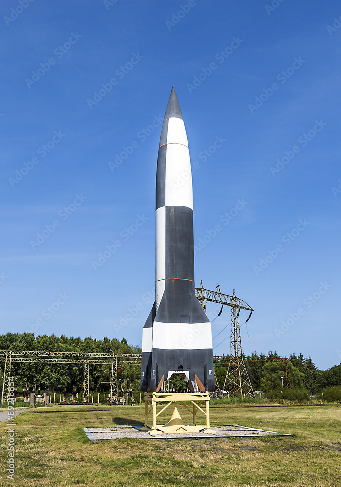German WW2 V2 rocket in Peenemuende Stock Photo | Adobe Stock