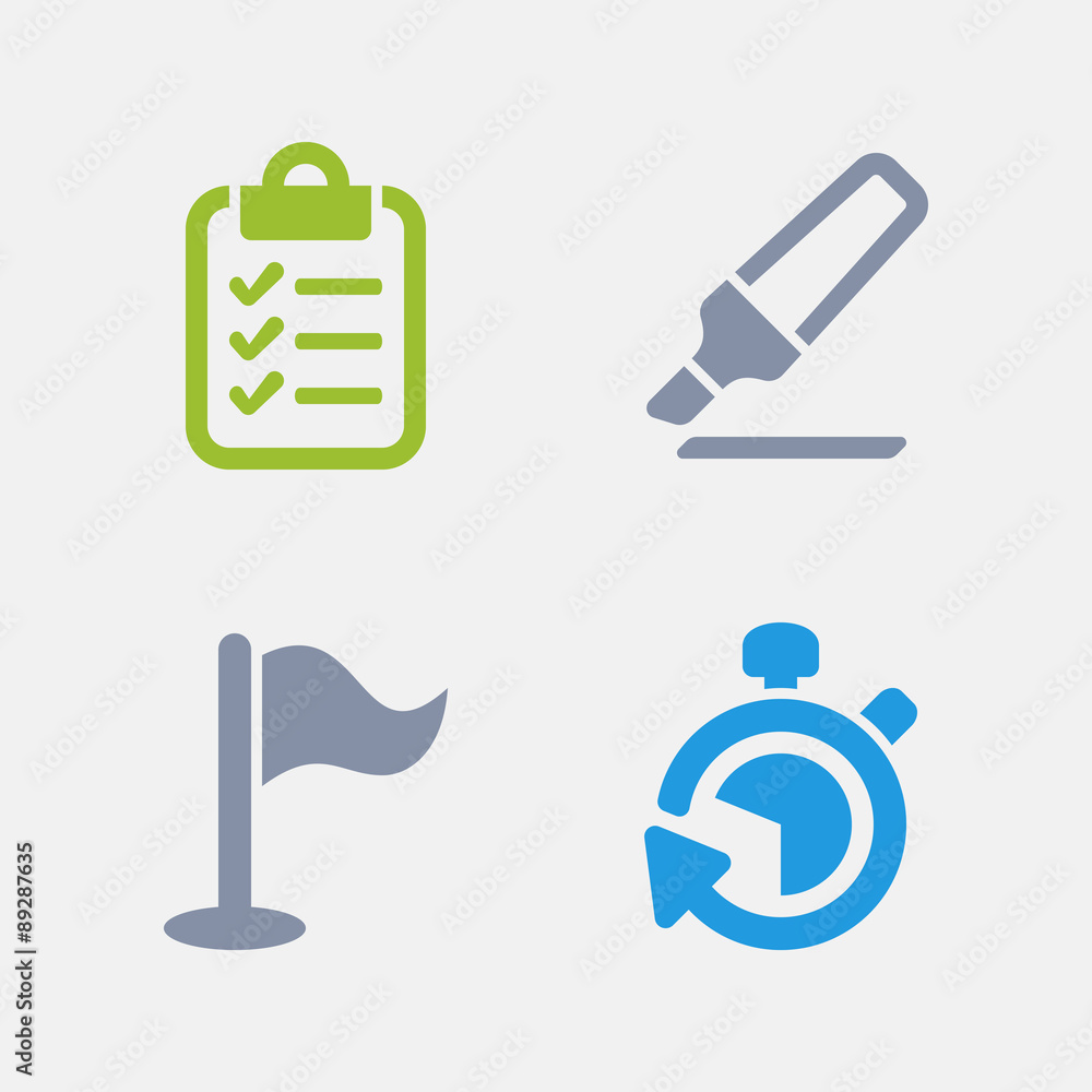 Project | Granite Alternative Icons Stock Vector | Adobe Stock