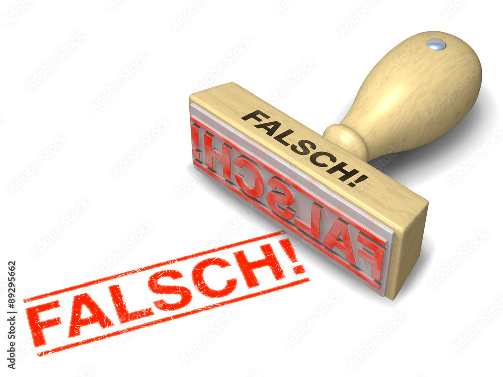 Illustrazione Stock Stempel: FALSCH! | Adobe Stock