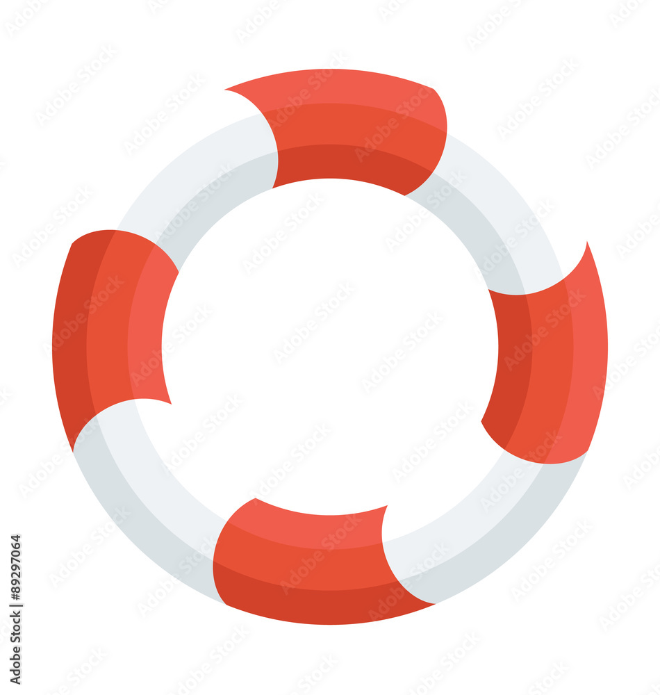 Life Ring Vector Icon Stock Vector | Adobe Stock