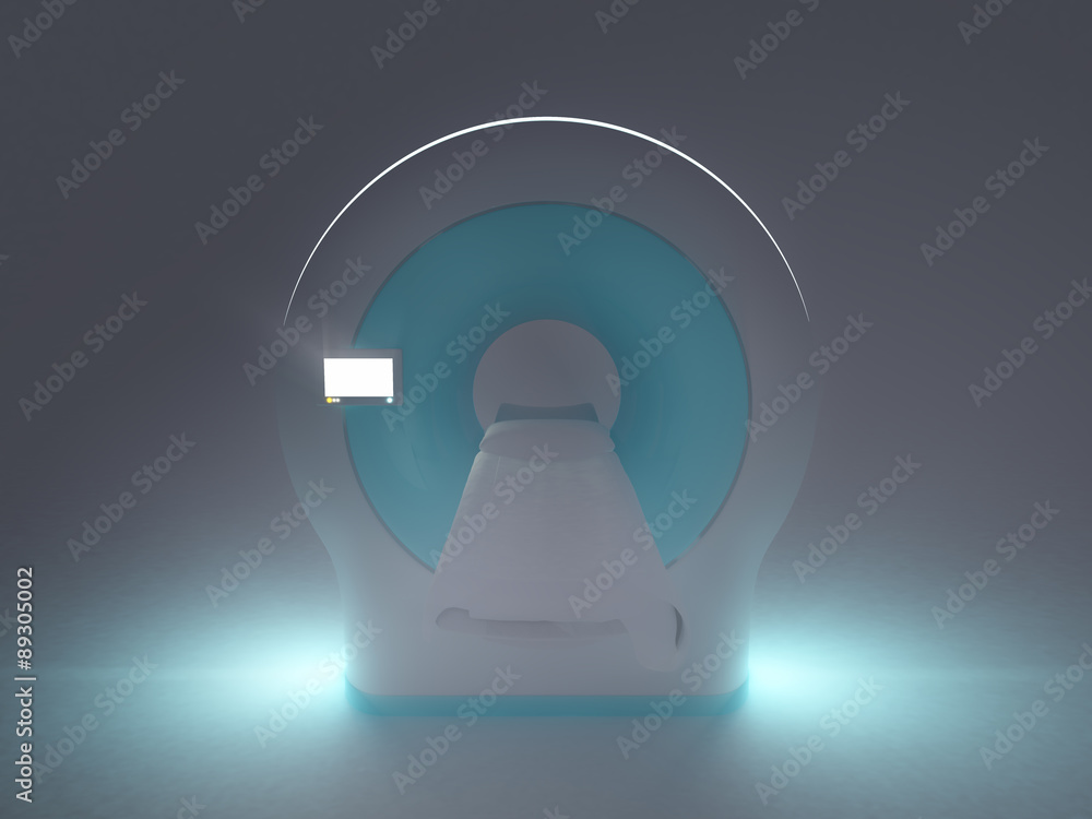 3 D render of magnetic resonance imaging scanner-MRI. Stock ...