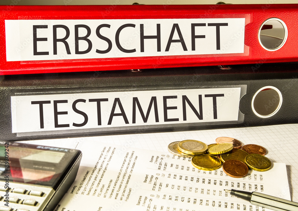 Erbschaft - Testament (Erbe, Notar) Stock-Foto | Adobe Stock