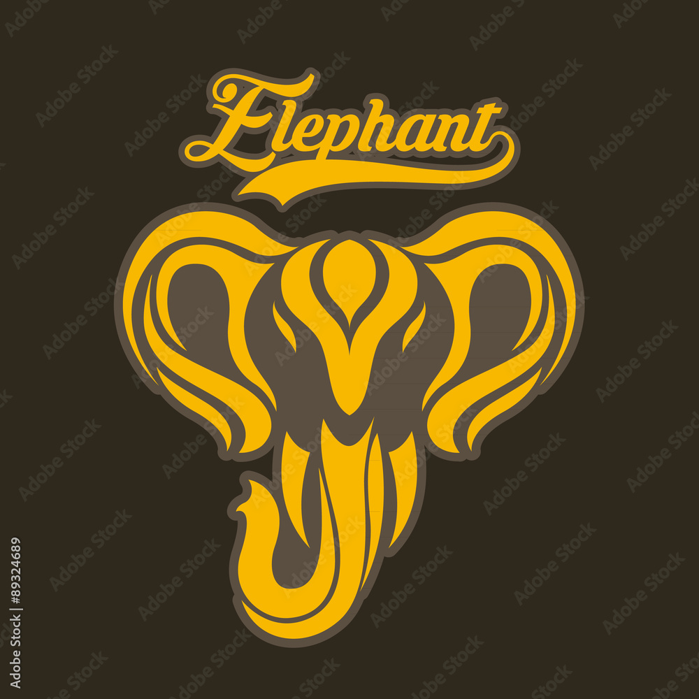 elephant logo vector Stock Vector | Adobe Stock