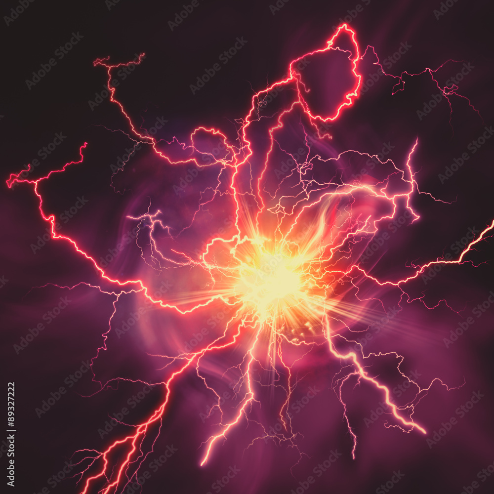 High voltage strike, abstract technology and science backgrounds Stock ...