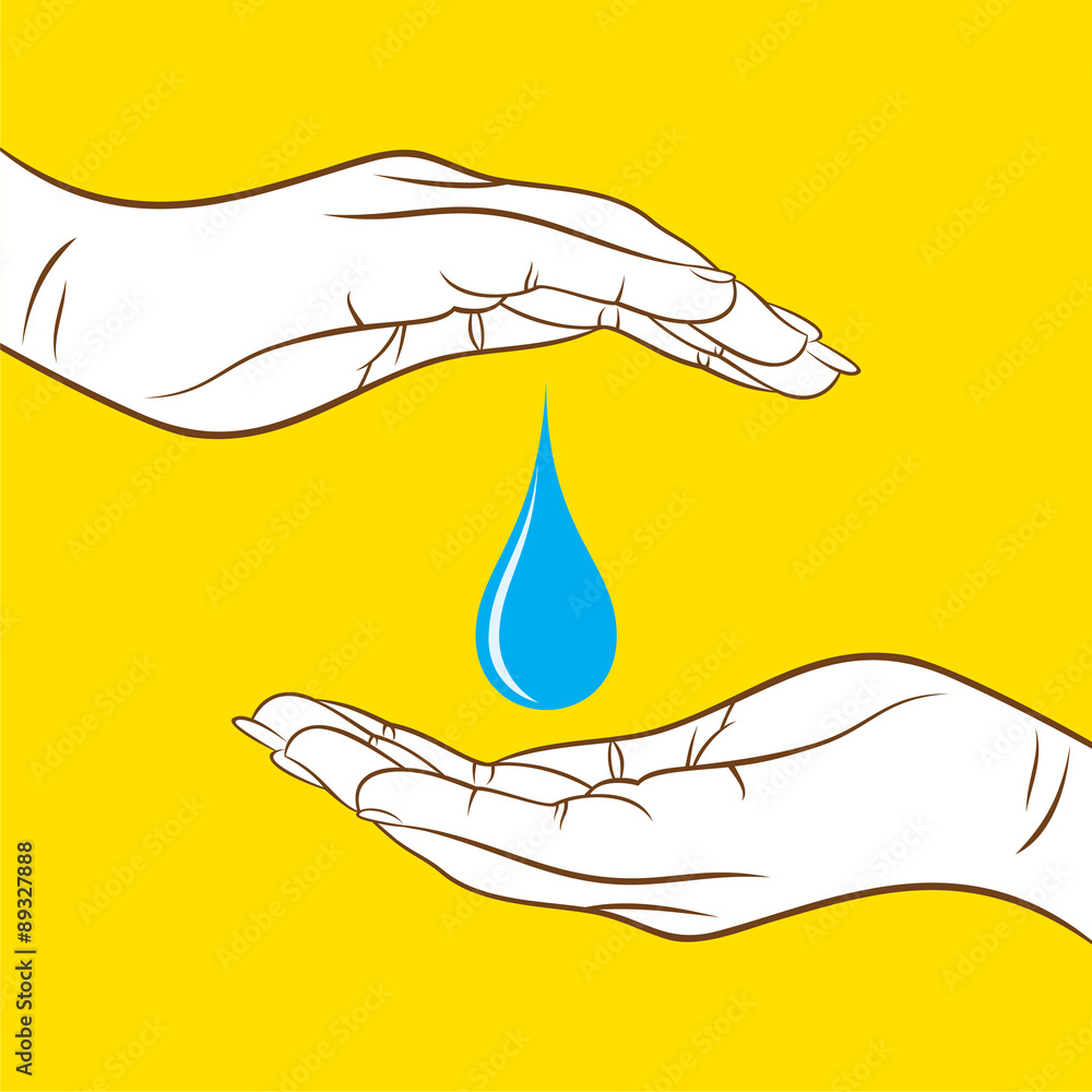 Creative Save Water Concept Design Vector Stock Vector Adobe Stock
