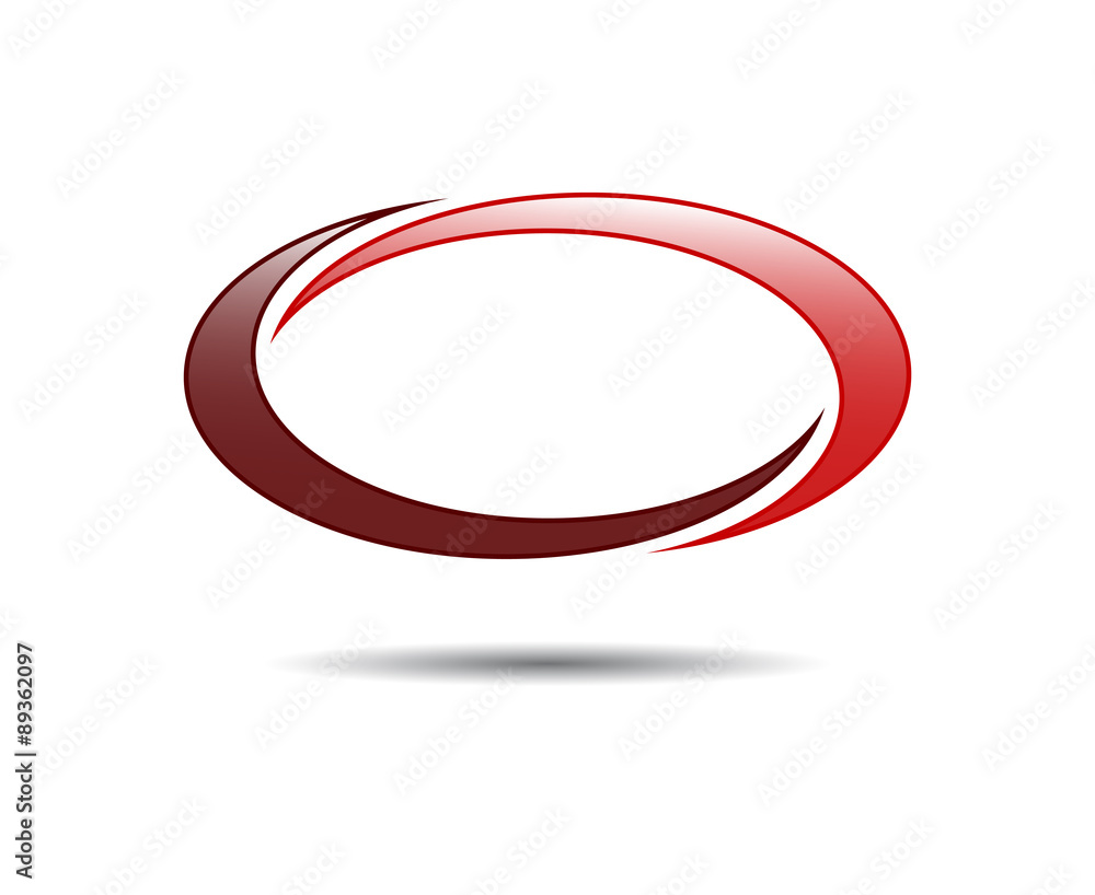 swoosh logo ellipse Stock Vector | Adobe Stock