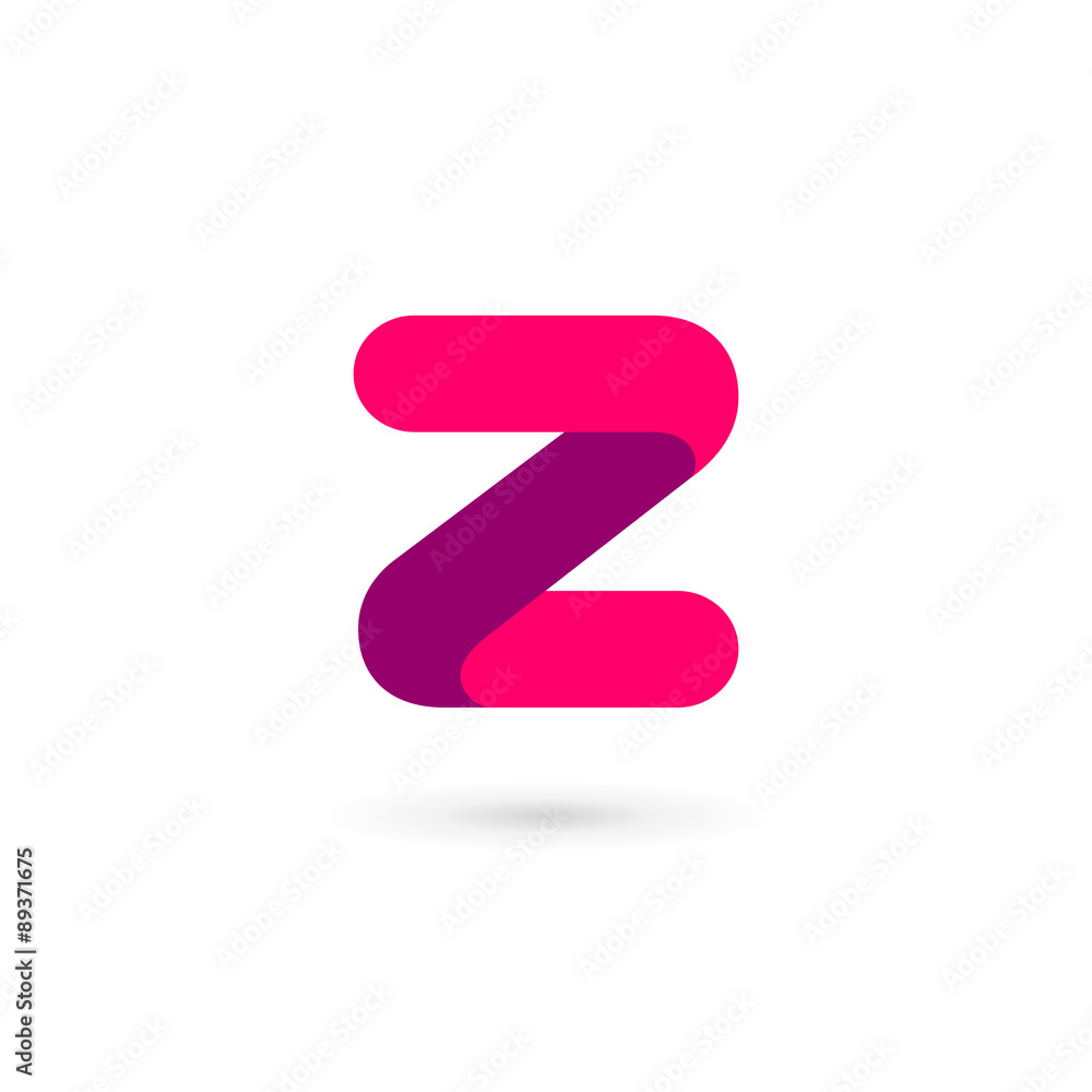 Letter Z number 2 logo icon design template elements Stock Vector ...