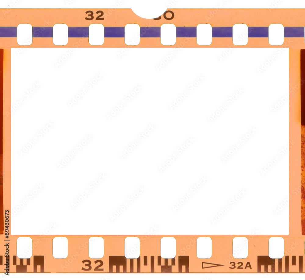 Grunge 35mm Negative Film Frame with Dust and Scratches Stock Photo ...