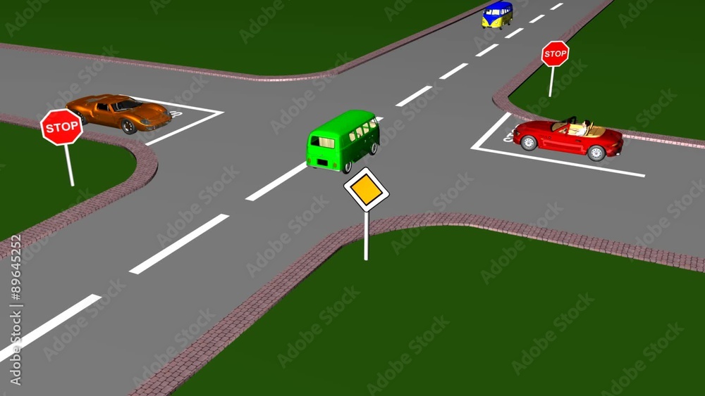 Strada con diritto di precedenza Stock 비디오 | Adobe Stock