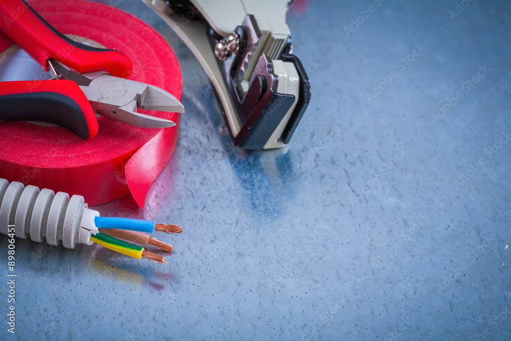 Sharp nippers electric corrugated pipe wires strippers and insul Stock ...