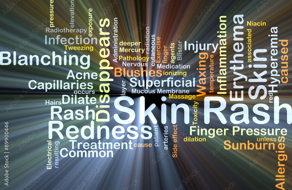 Skin rash background concept glowing Stock Illustration | Adobe Stock