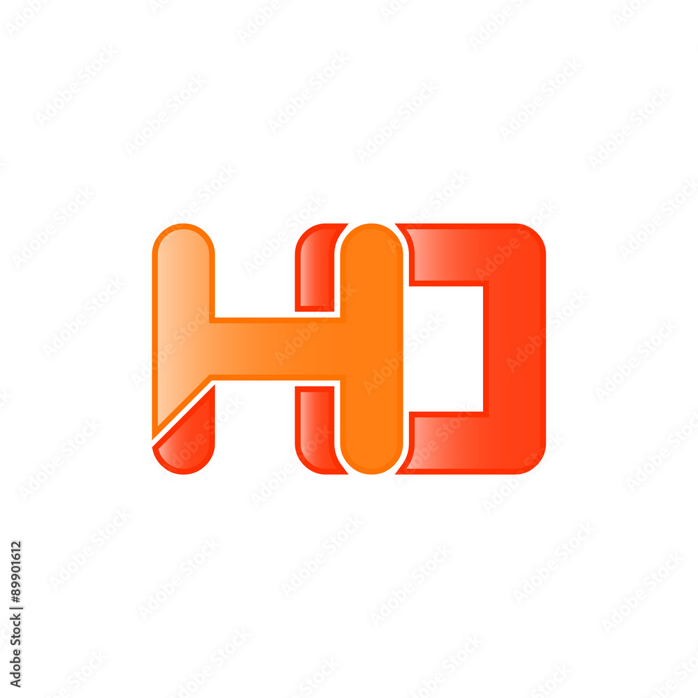 HO initials logo letter, vector design template elements for your ...