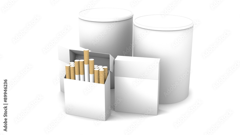 Zigarettenverpackung Mockup Stock Illustration | Adobe Stock