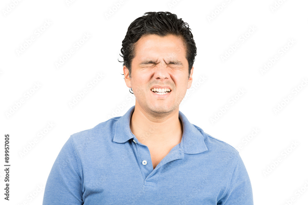 Uncomfortable Facial Expression