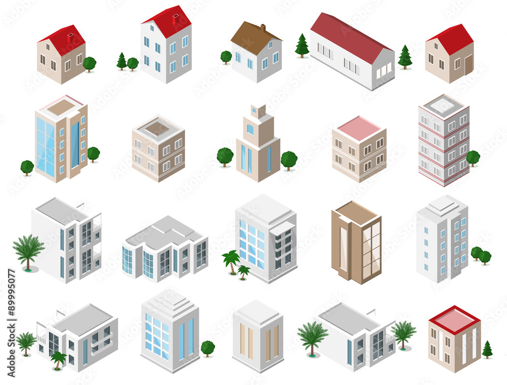 3d Buildings Clipart