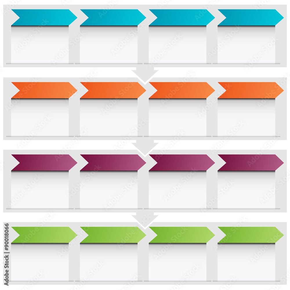 Arrow Flow Chart Icon Stock Vector | Adobe Stock