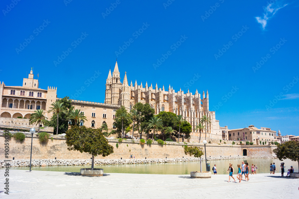 Palma de Mallorca, port marina Majorca Cathedral Stock Photo | Adobe Stock