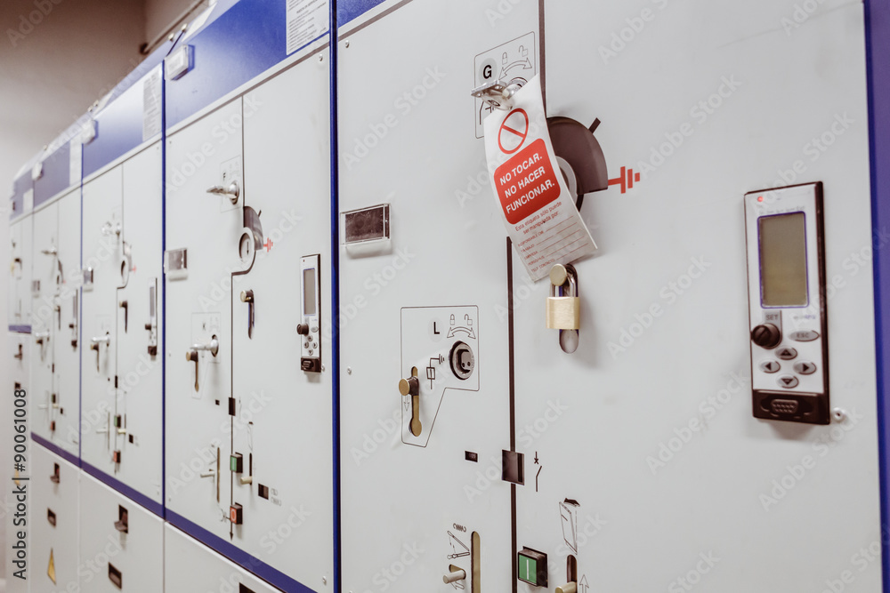 high voltage room / in the picture we see a low voltage distribution ...