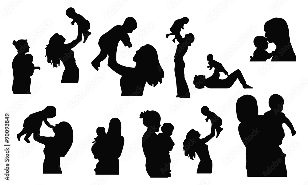 Baby Vector Silhouette