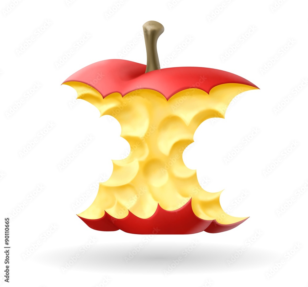 Illustrazione Stock torsolo mela | Adobe Stock