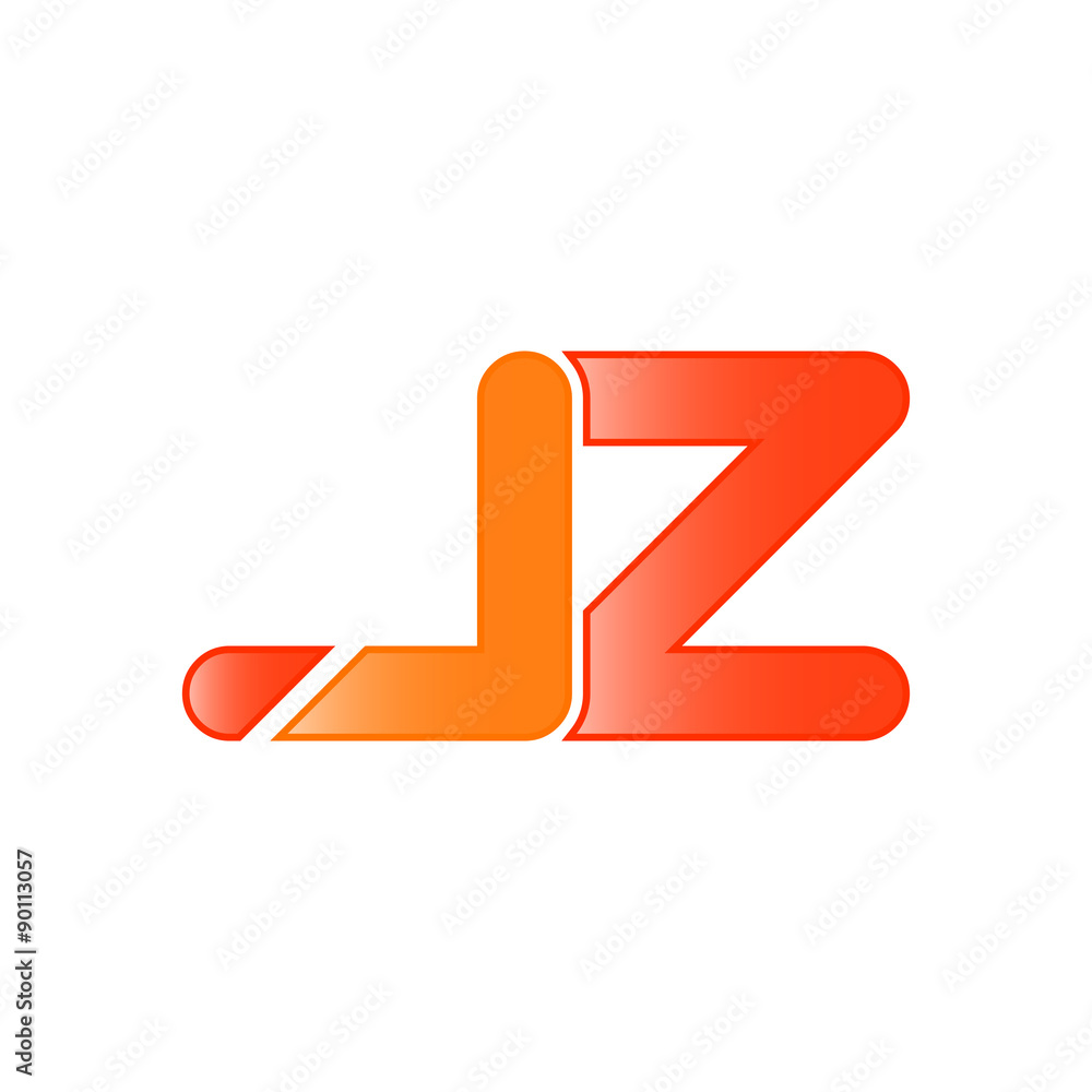 JZ initials logo letter, vector design template font elements for your ...