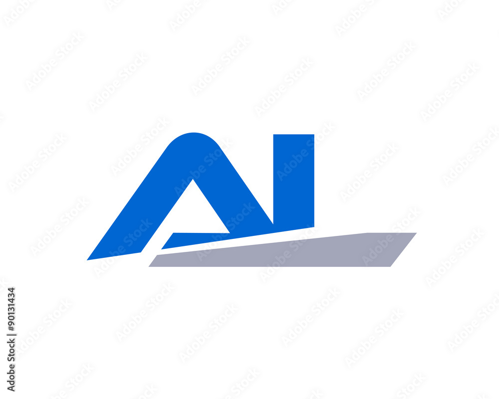 AL Letter Logo Modern Stock Vector | Adobe Stock