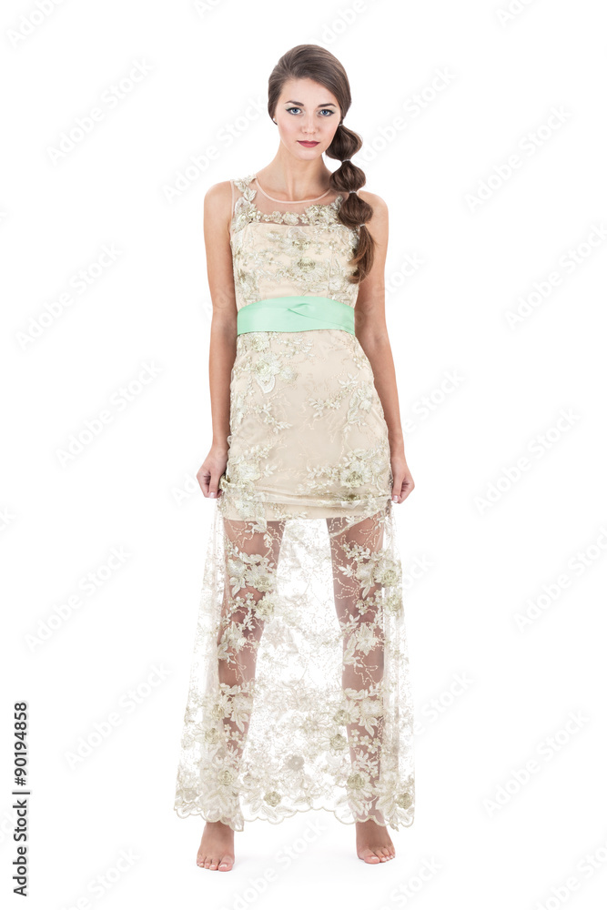 girl in transparent dress Stock Photo | Adobe Stock