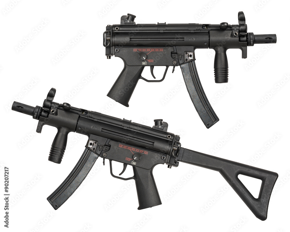 Submachine Guns - isolated Stock Photo | Adobe Stock