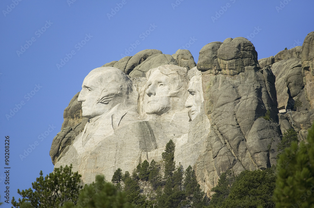 A profile of Presidents George Washington, Thomas Jefferson, Teddy ...