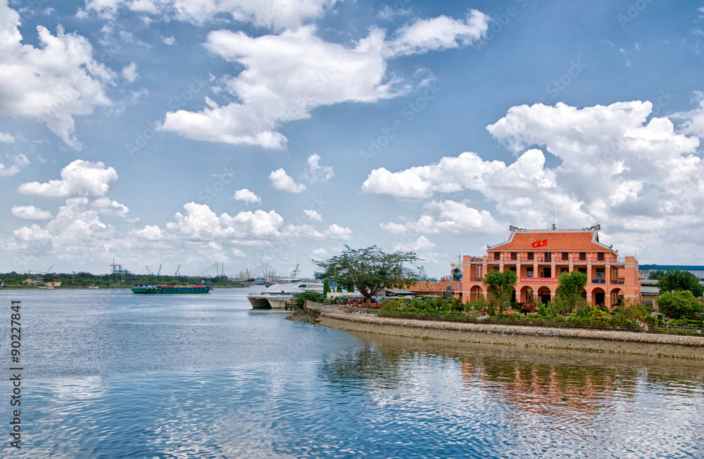 Dragon House Wharf ( Ben Nha Rong ) or Ho Chi Minh Museum at the ...