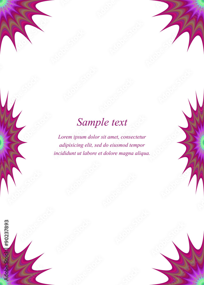 Color page corner design template Stock Vector | Adobe Stock