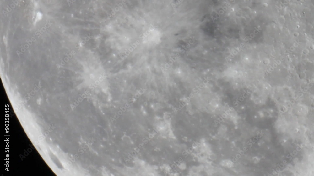 Video „Moon surface Copernicus lunar crater 93 km Kepler lunar crater ...