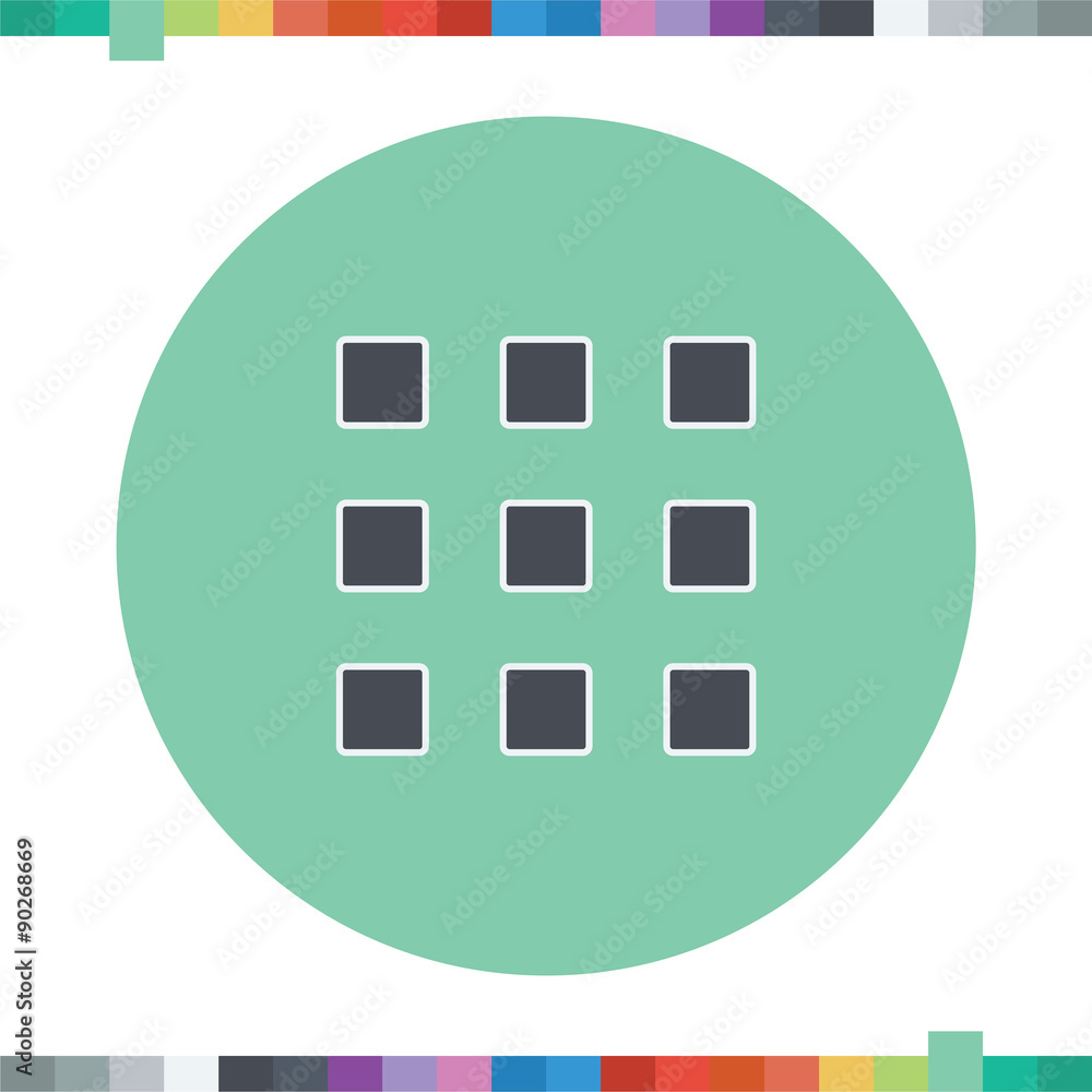 Dial pad icon. Stock Vector | Adobe Stock