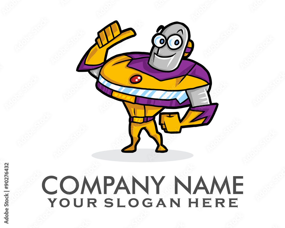 cyborg character Stock Vector | Adobe Stock