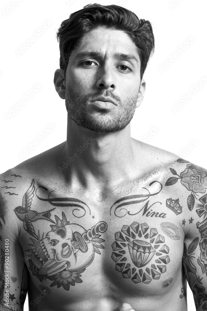Sexy White Men With Tattoos