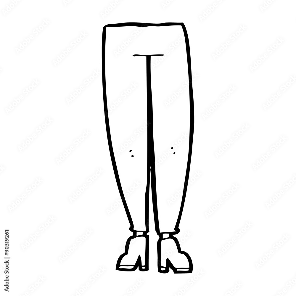 cartoon female legs Stock Vector | Adobe Stock
