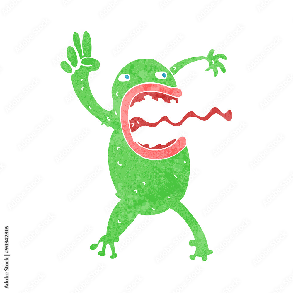 cartoon crazy frog Stock Vector | Adobe Stock