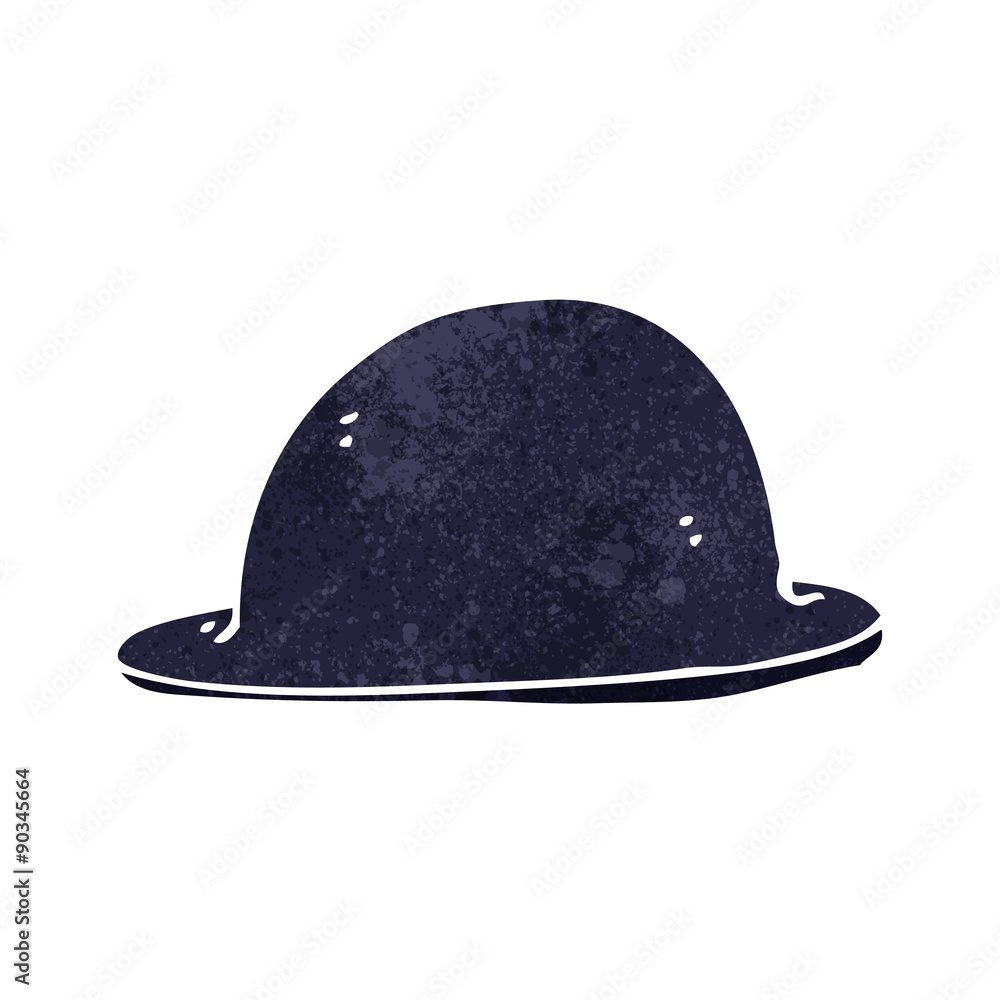 cartoon old bowler hat Stock Vector | Adobe Stock