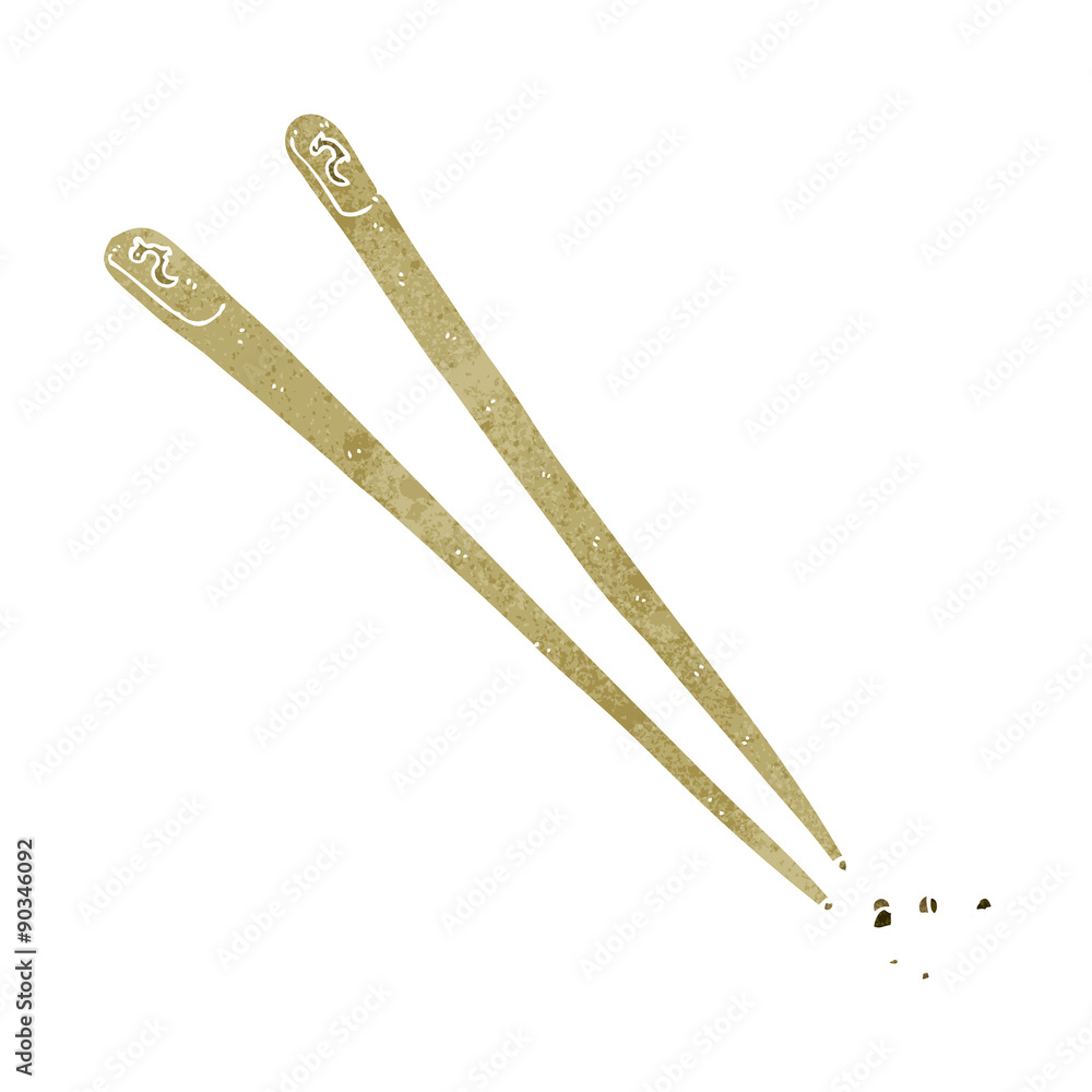 cartoon chopsticks Stock Vector | Adobe Stock