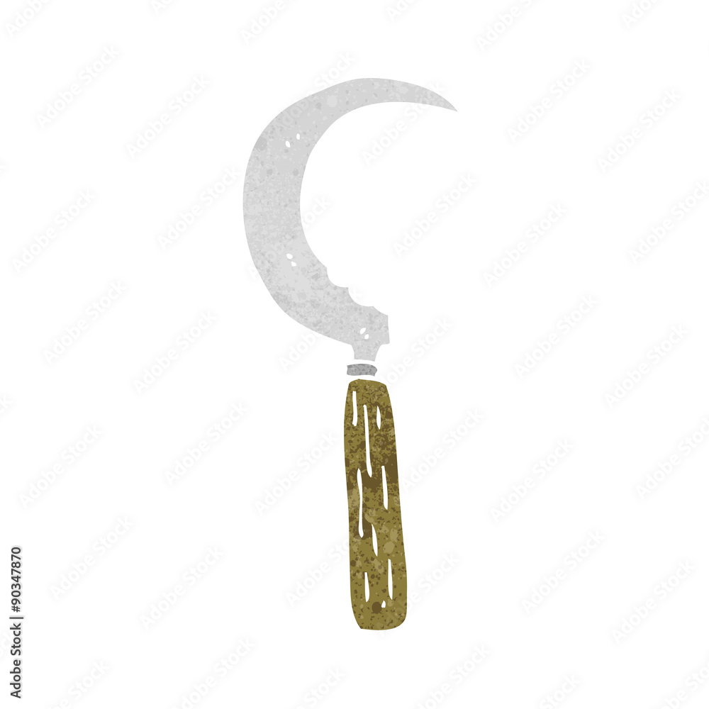 cartoon sickle Stock Vector | Adobe Stock