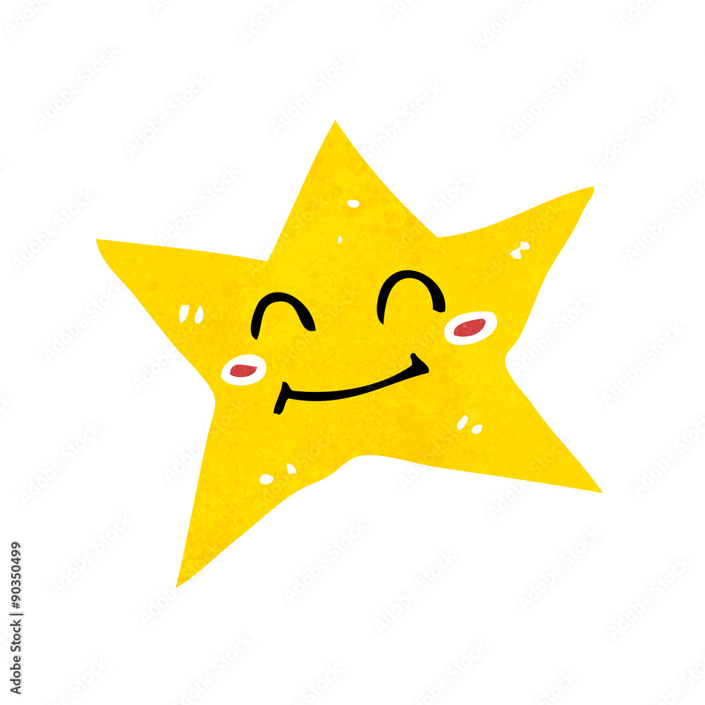 cartoon star character Stock Vector | Adobe Stock