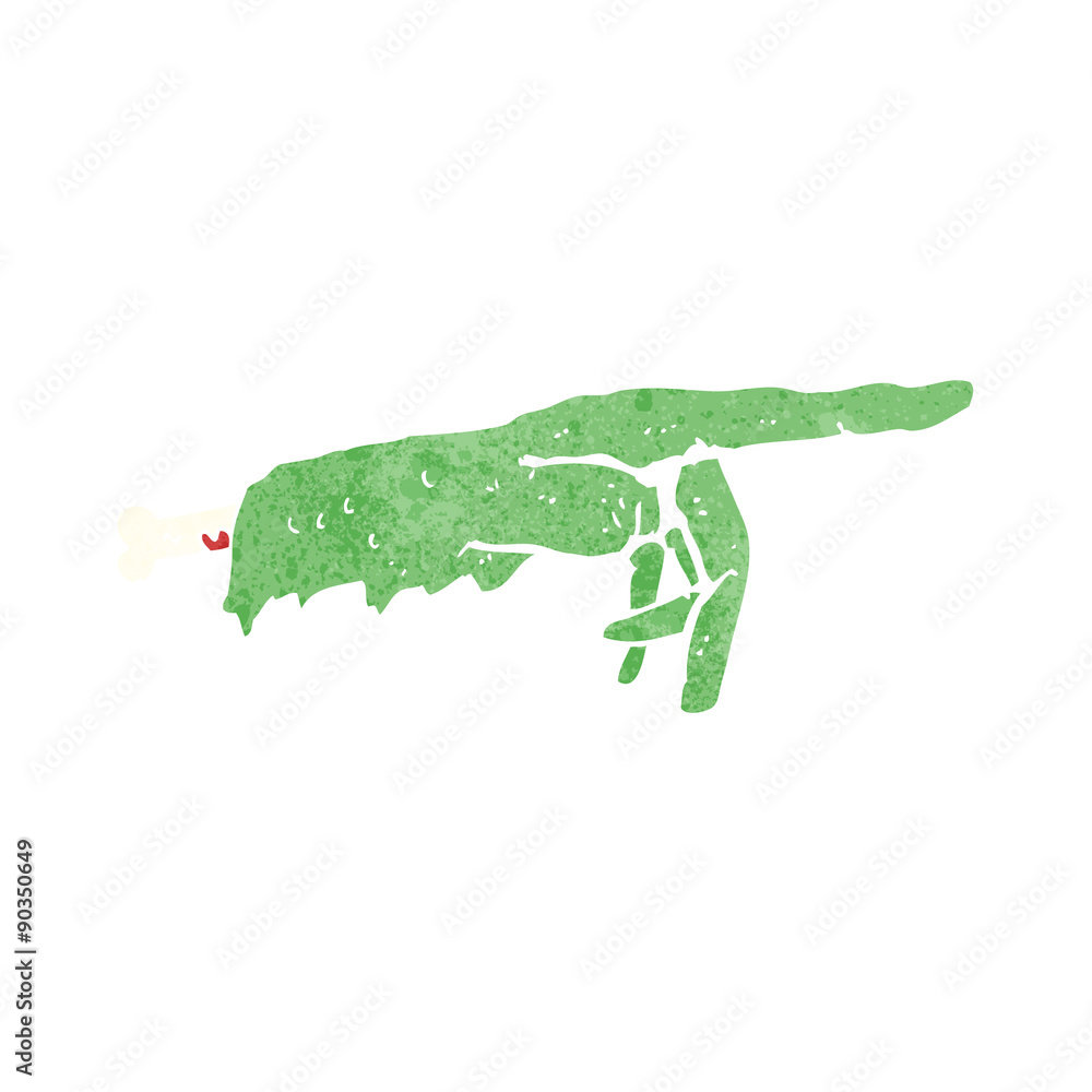 cartoon pointing zombie hand Stock Vector | Adobe Stock