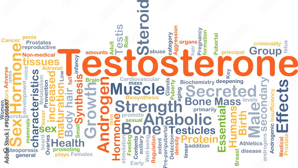 Testosterone background concept Stock Illustration | Adobe Stock