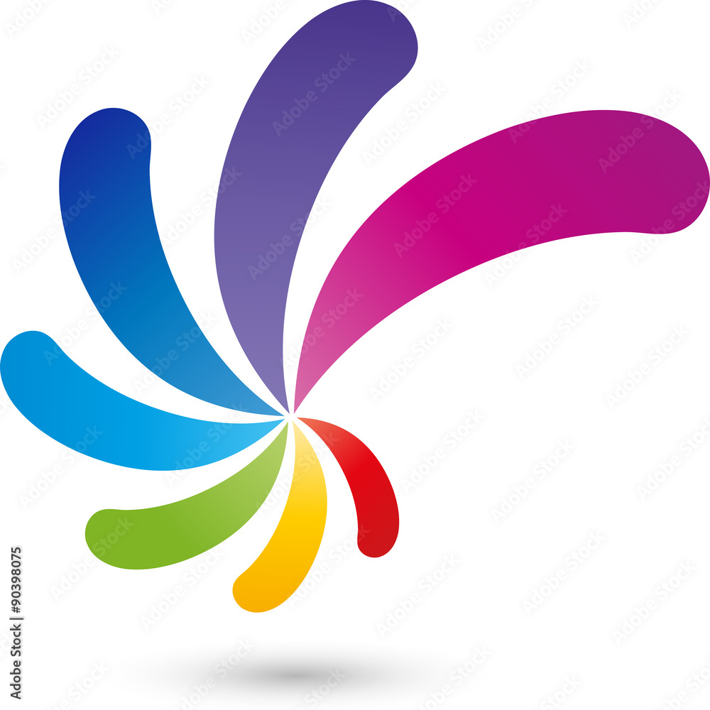 Spirale Logo, Multimedia, farbig Stock Vector | Adobe Stock