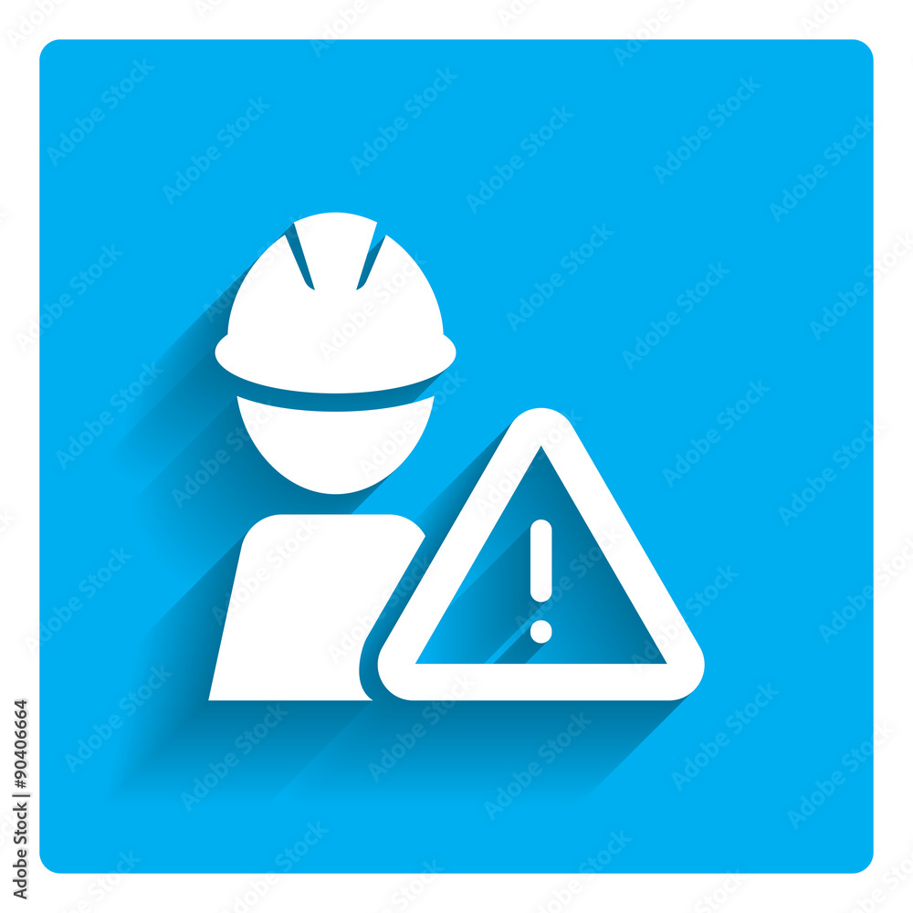 Construction warning sign Stock Vector | Adobe Stock