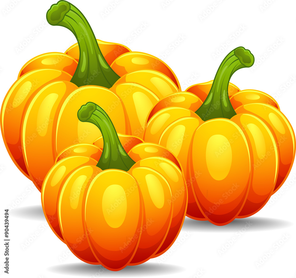 Cartoon pumpkin Stock Vector | Adobe Stock