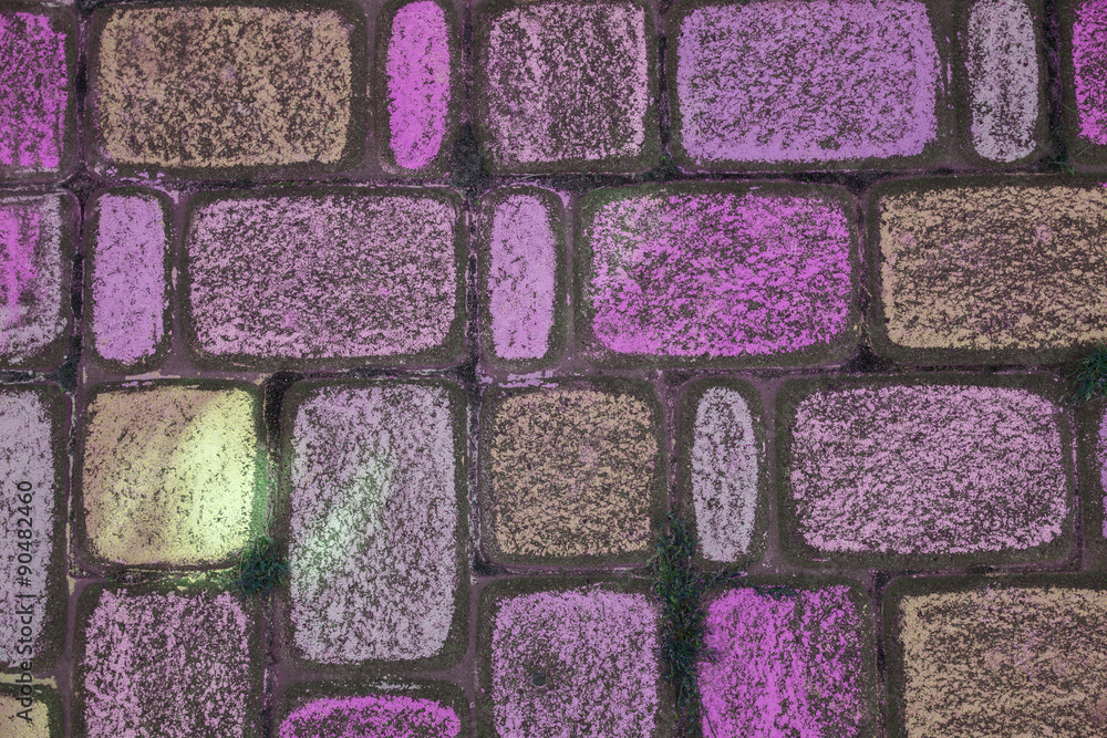 Bunte bemalte Pflastersteine Stock Photo | Adobe Stock