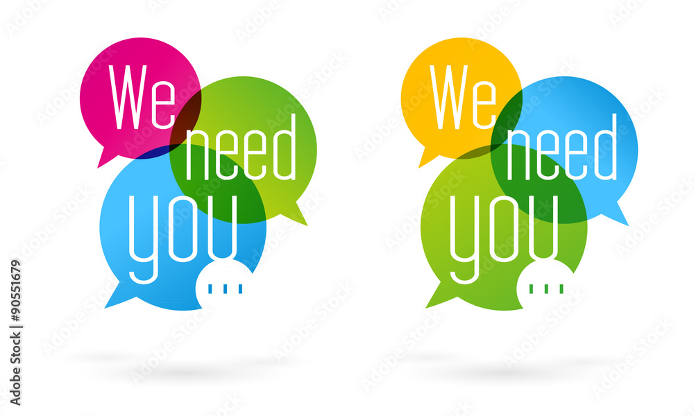 We need you Stock Vector | Adobe Stock