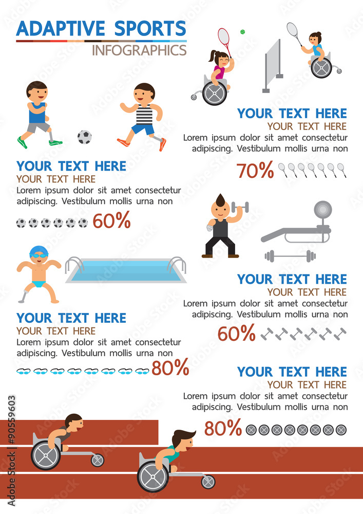 Adaptive sport infographic, Para-sport, Disabled person sport, cripple ...